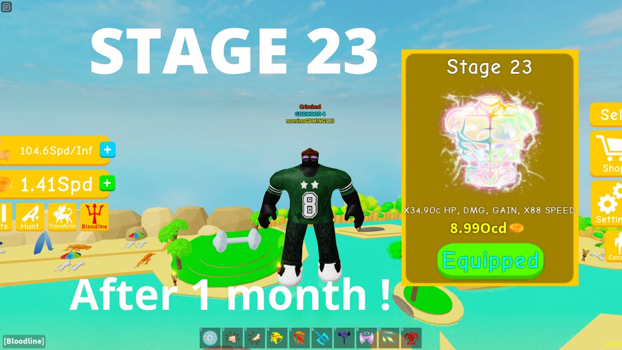 Getting stage 23 after 1 month ! - Lifting Simulator - YouTube