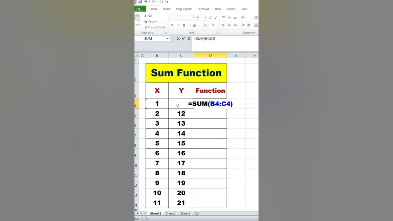 Excel SUM Function in Urdu | Easy MS Excel Tips & Tricks #shorts #youtubeshorts #exceltutorial ...