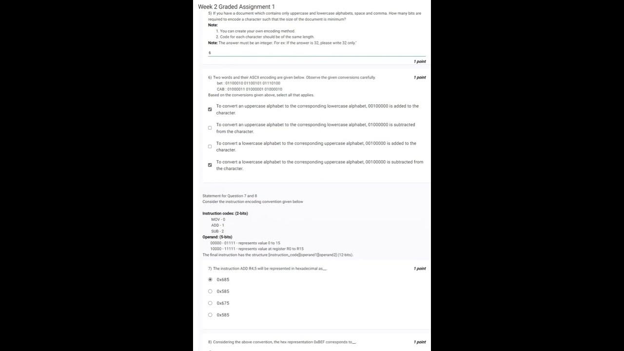 IIT Madras Bs In Electronic Systems C Programming Graded Assignment Week 2 Answers | Solution ...