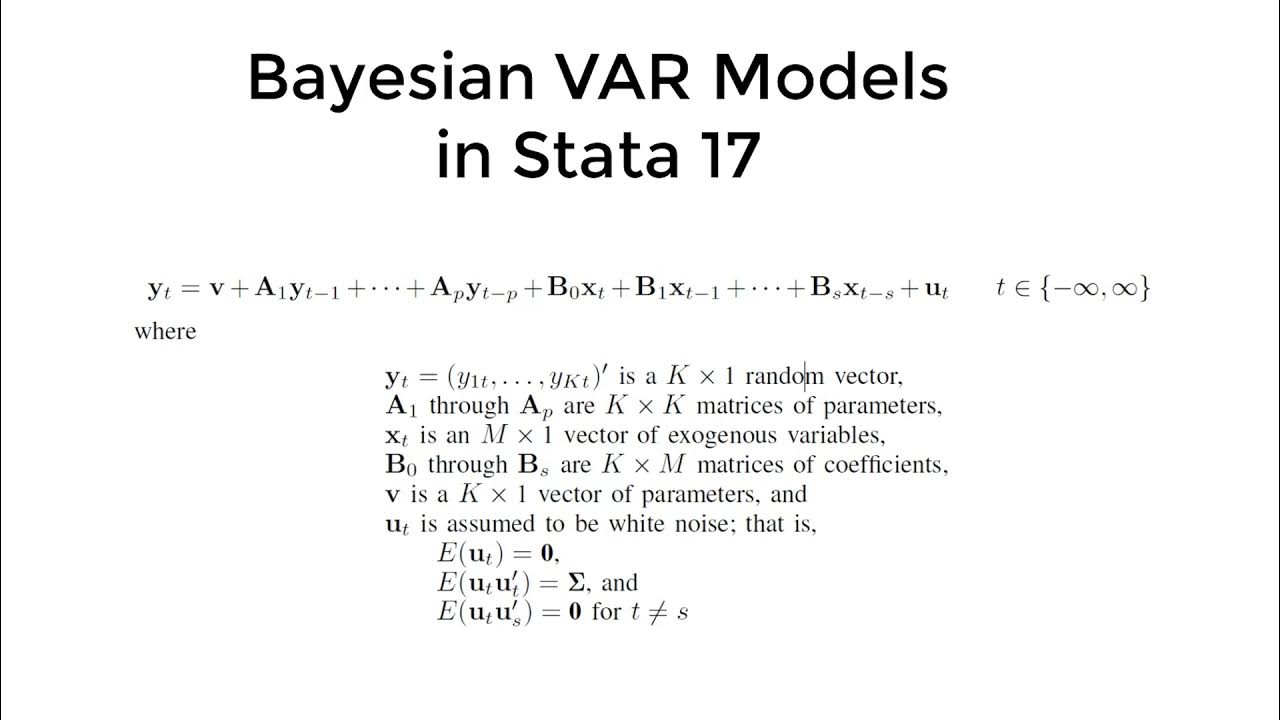 Bayesian vector autoregressive models - YouTube