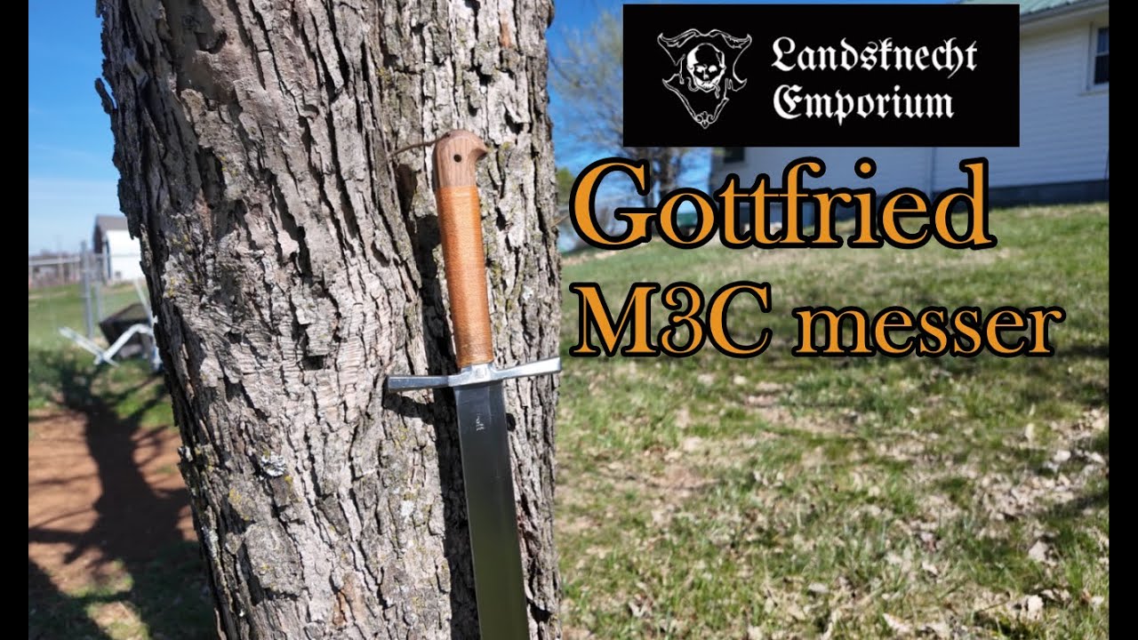 Landsknecht Emporium Gottfried M3C messer - YouTube
