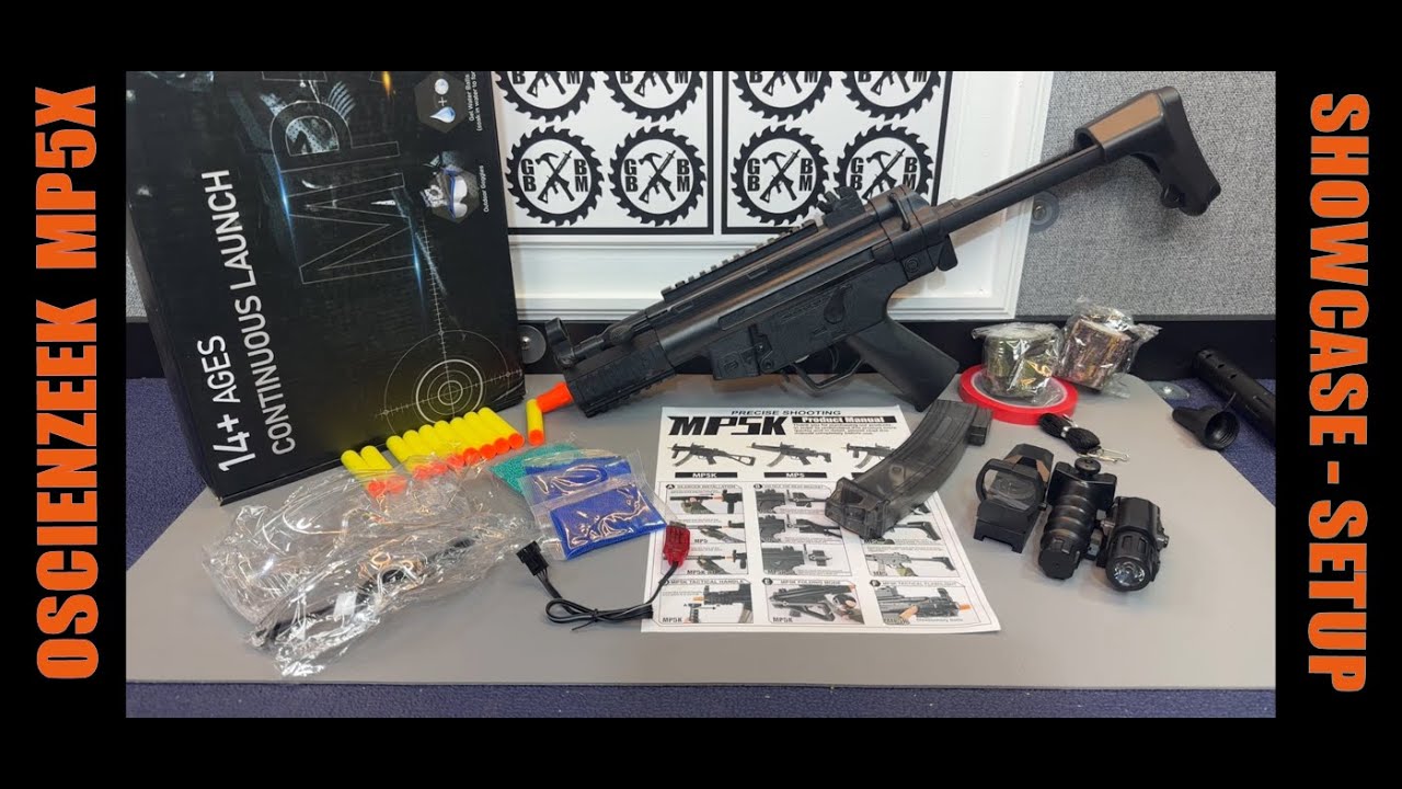 Oscienzeek Electric Gel Ball Blaster, MP5X (TOY!!) - Mechanical ...