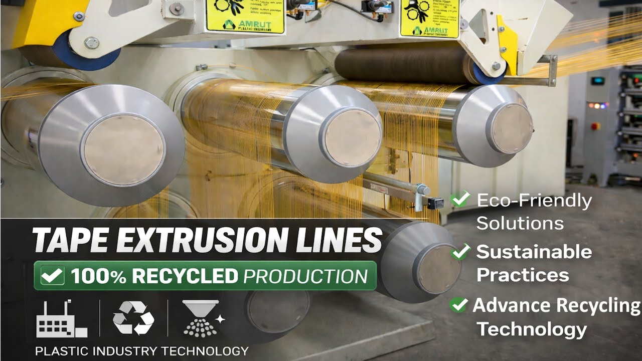 PP/HDPE Tape Extrusion Line | Tape Plant | High-Speed Raffia Tape ...