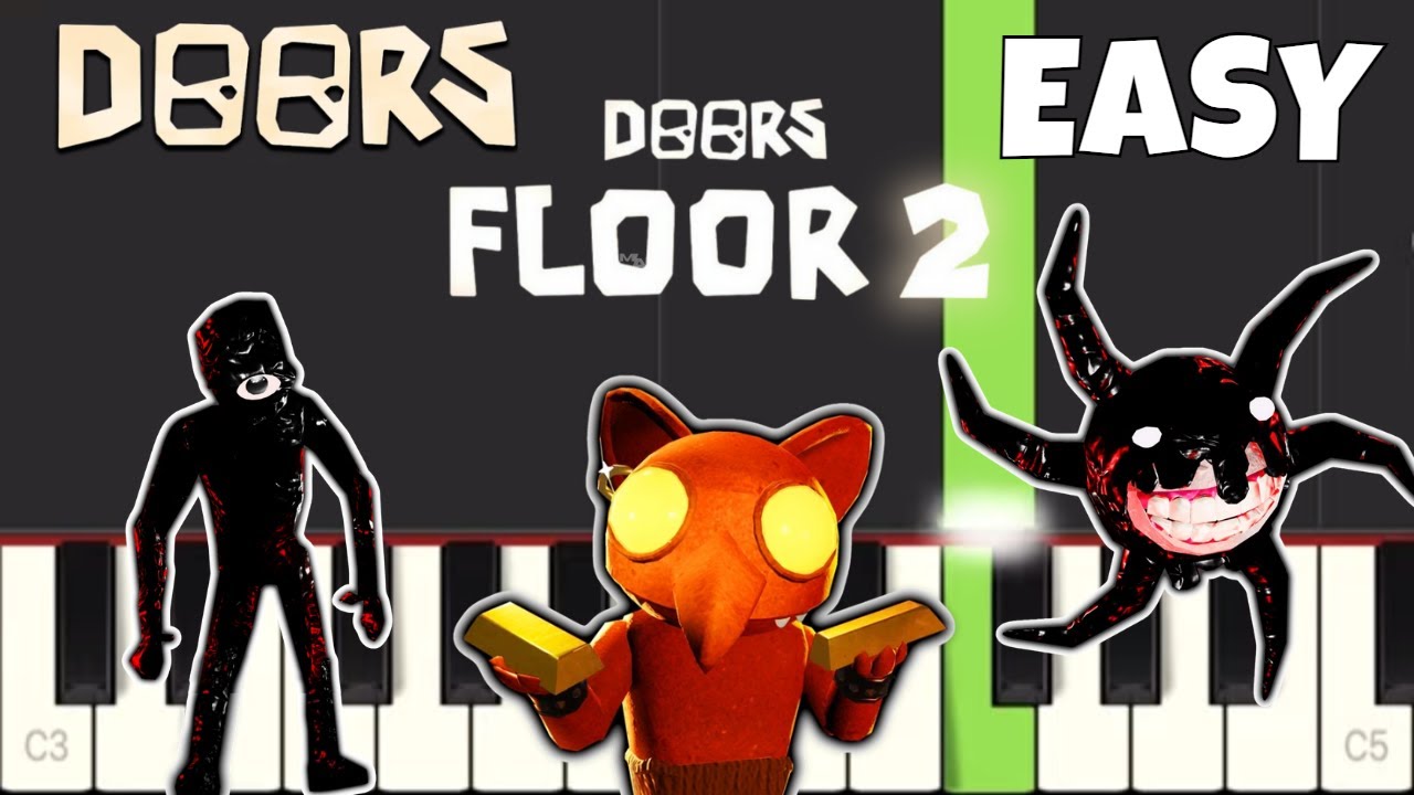 Complete DOORS & DOORS Floor 2 Themes on Piano - EASY Piano Tutorial ...