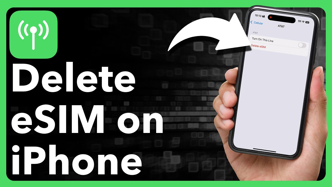 How To Delete eSIM On iPhone - YouTube