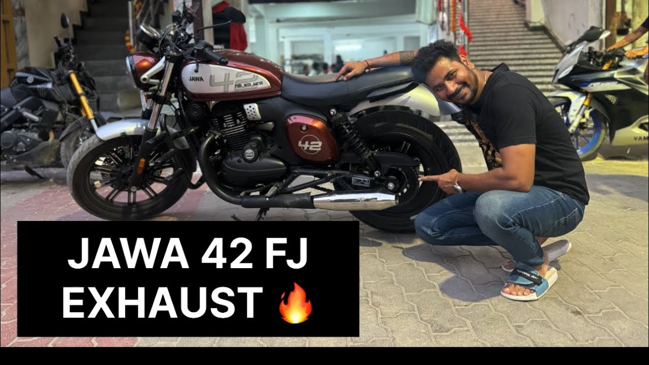 JAWA 42 FJ BEST EXHAUST SILENCER - YouTube