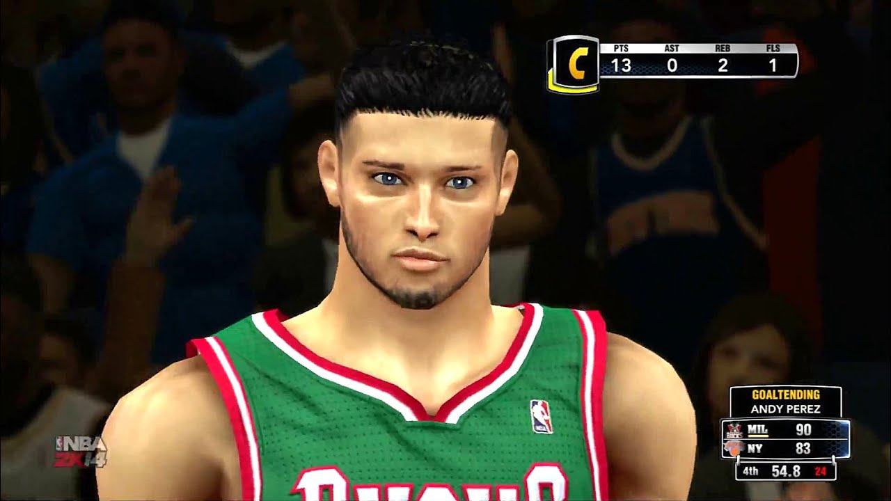NBA 2K14 My player First nba Game - YouTube