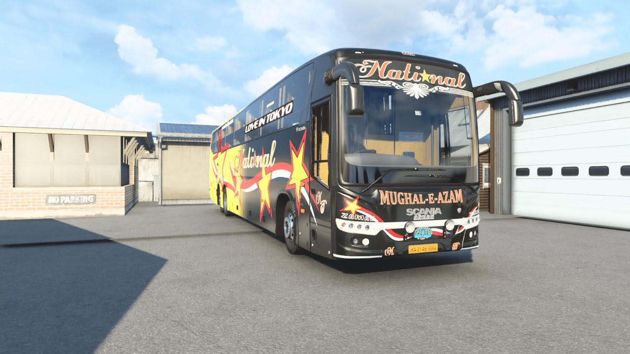 NATIONAL TRAVELS MUGHAL E AZAM Scania Bus Mod Euro Truck Simulator 2 ...