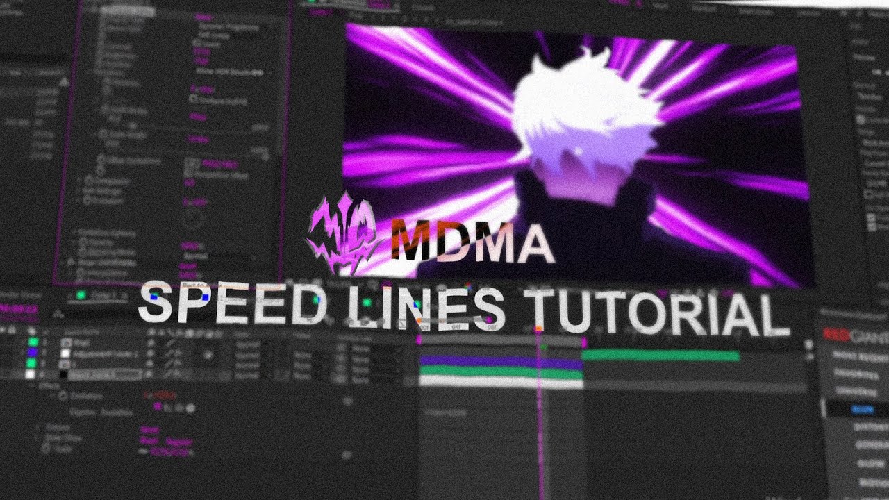 Speedlines Background TUTORIAL FOR AMV edits!! - YouTube