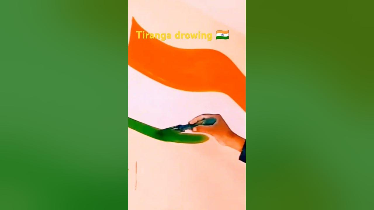 How to make tiranga drawing/very easy drawing #shots #tiranga #art#painting - YouTube