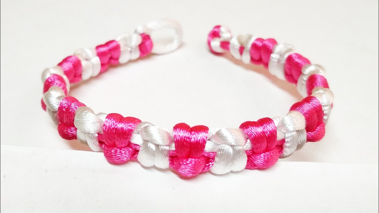 Ipdan braslet yasash. Ipdan braslet to'qish. Ipdan narsa yasash. - YouTube