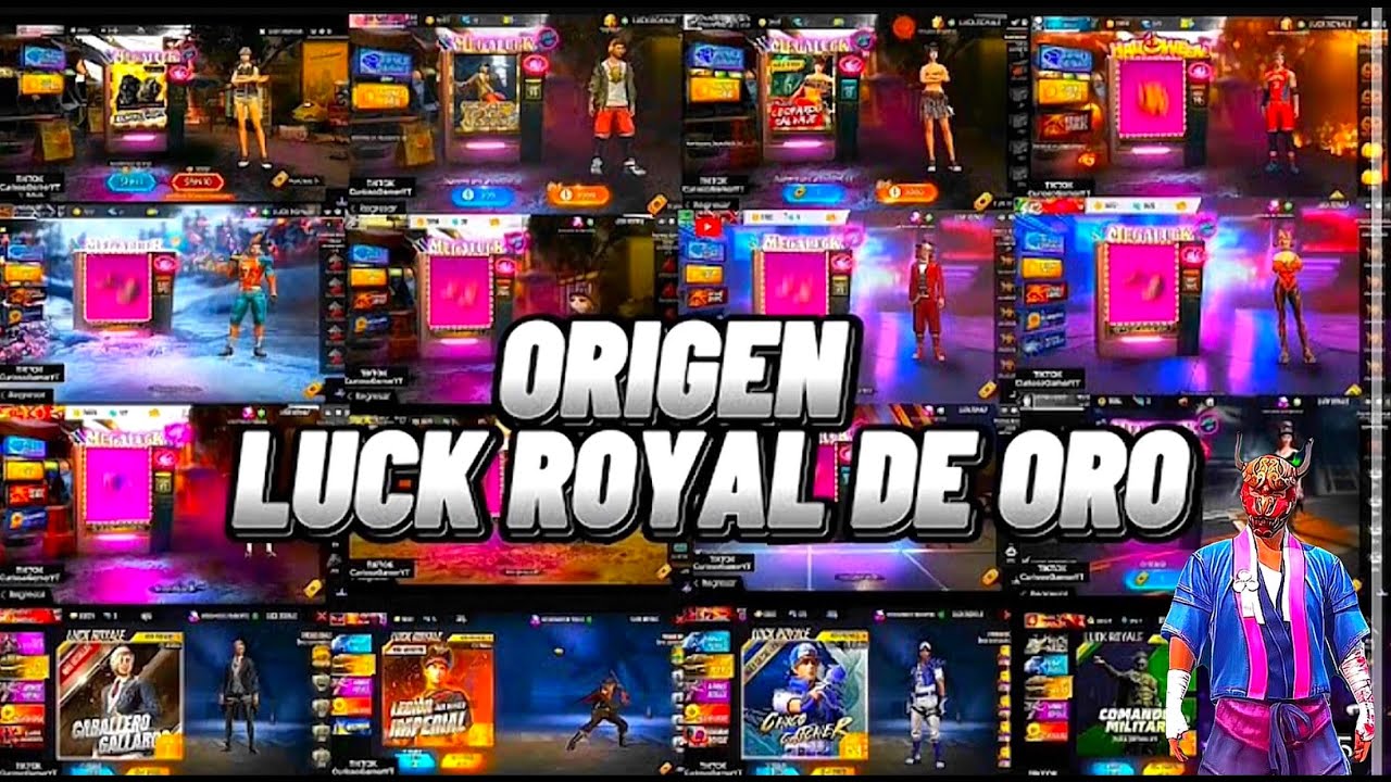 ORIGEN Y DATOS CURIOSOS DE LA LUCK ROYAL DE ORO | FREE FIRE | SKIN ...