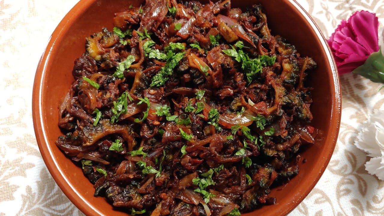 Karela Pyaz Recipe (Bitter Gourd with onions) - YouTube