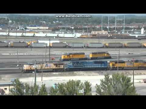 EMDX Demonstrator 1206 Moving Through Bailey Yard @ North Platte, NE Railcam - YouTube