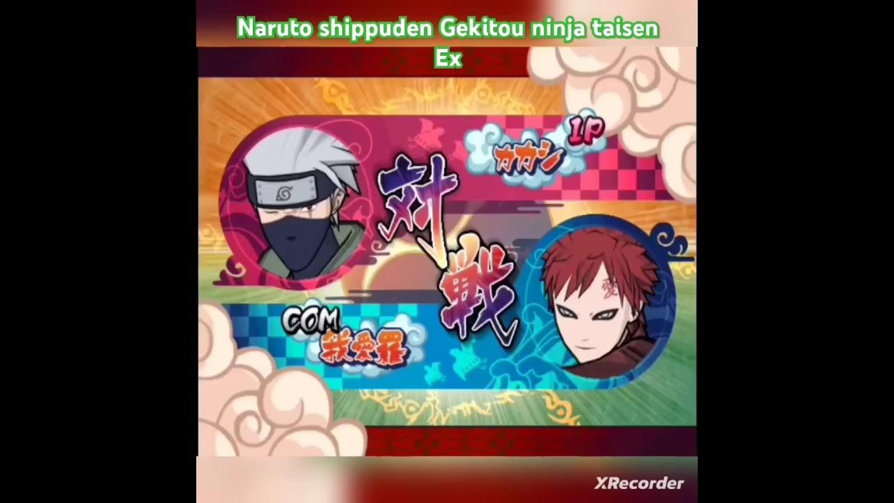 Naruto shippuden Gekitou ninja taisen Ex . | Kakashi vs Gaara. Dolphin emulator - YouTube