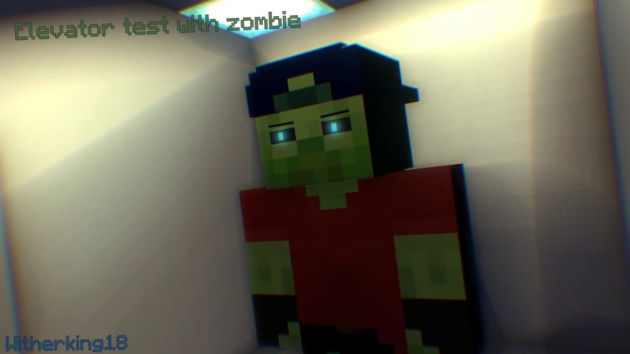 Elevator test with Zombie - YouTube