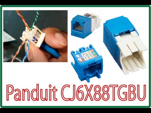 Panduit Mini Com Cat 6 Modular Jack Installation | Easy Guide - YouTube