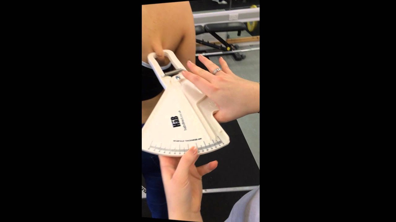 Skin fold measurements - YouTube