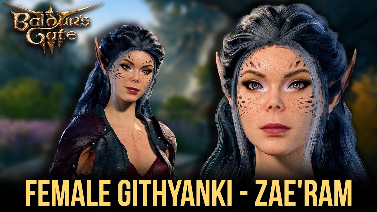 Baldur's Gate 3 Character Creation Guide - Pretty Githyanki Female Zae ...