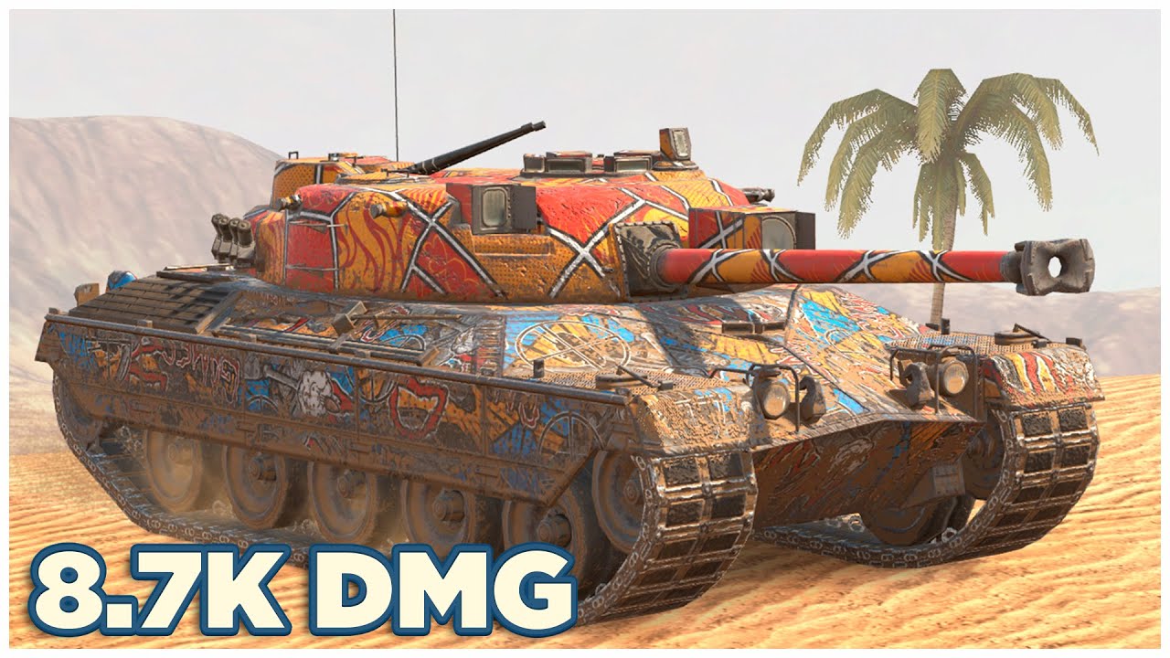 Kampfpanzer 50 t • 8.7K DMG • 5 KILLS • WoT Blitz - YouTube