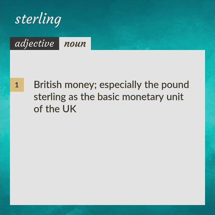 Sterling Meaning Of Sterling YouTube sterling-meaning-of-sterling-youtube