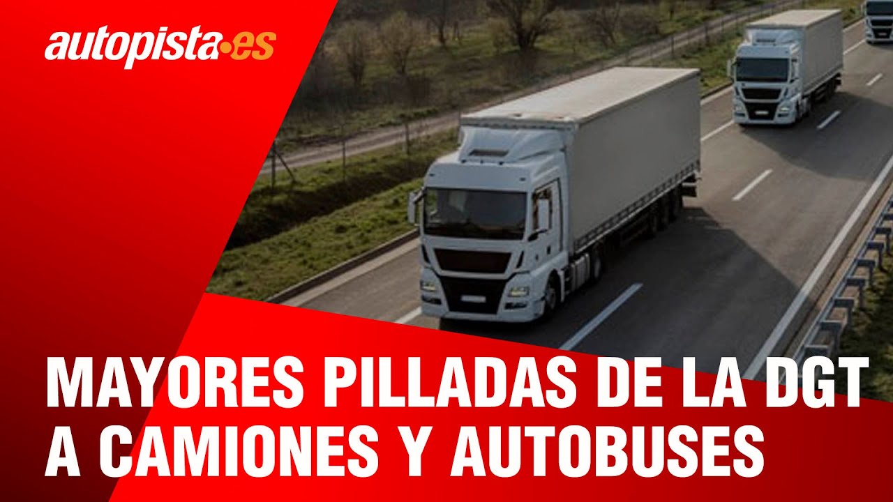 🚨 Las mayores PILLADAS captadas por la DGT a camiones y autobuses 🚨 ...