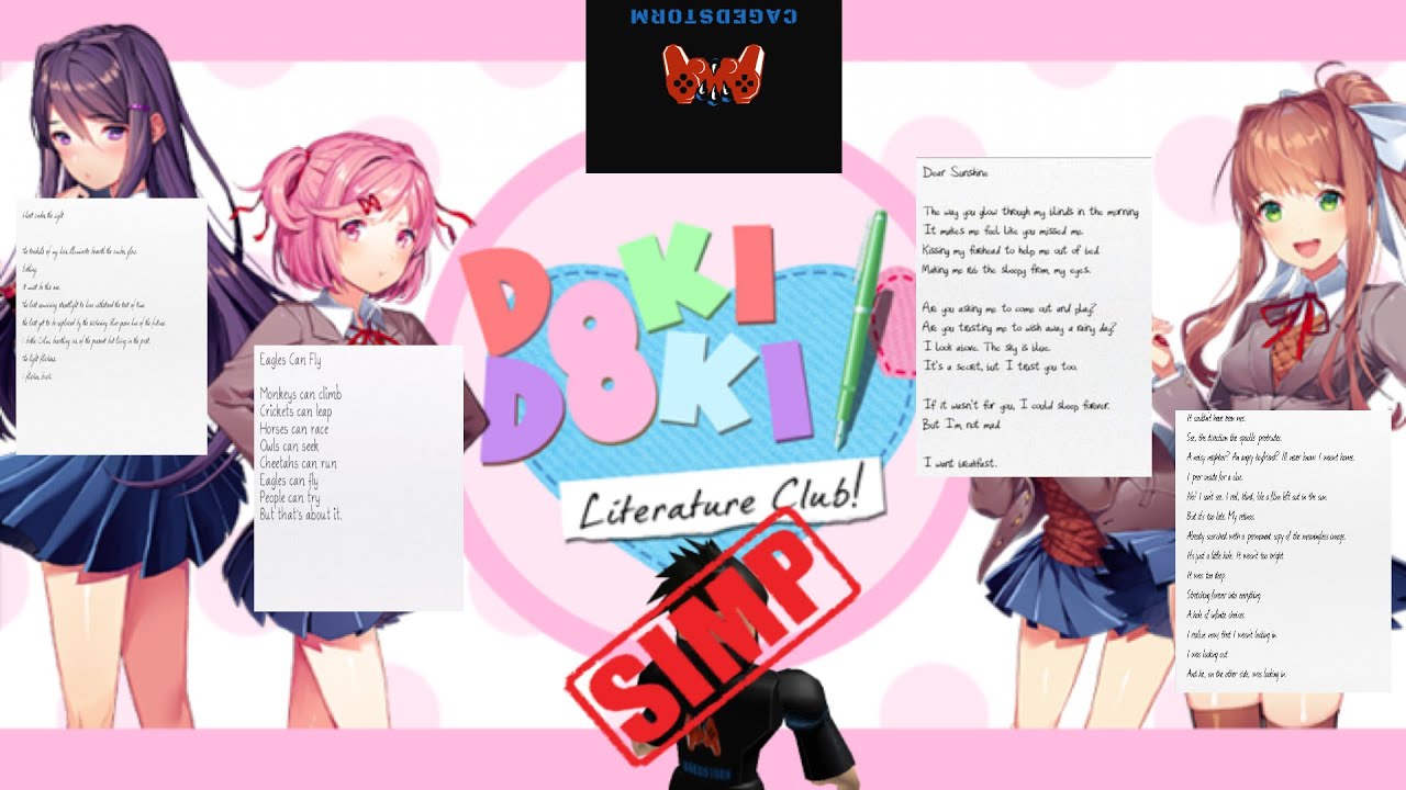 Writing and reading poems---DDLC #2 - YouTube