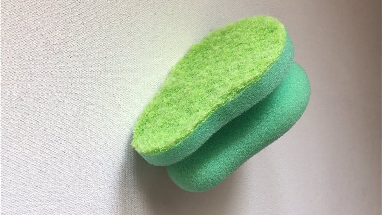 Mint Sponge Crispy Ripping/ Asmr Sponge - YouTube