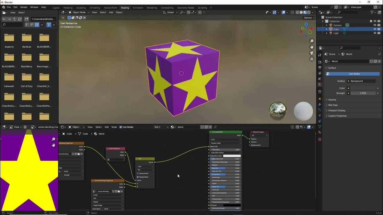 Texture Blending using Vertex Color/Painting in Blender - YouTube