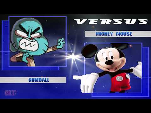 TEAM GUMBALL AND DARWIN TOTALLY DESTROYED TEAM MICKEY MOUSE AND DONALD DUCK | RACE TO 3 WINS