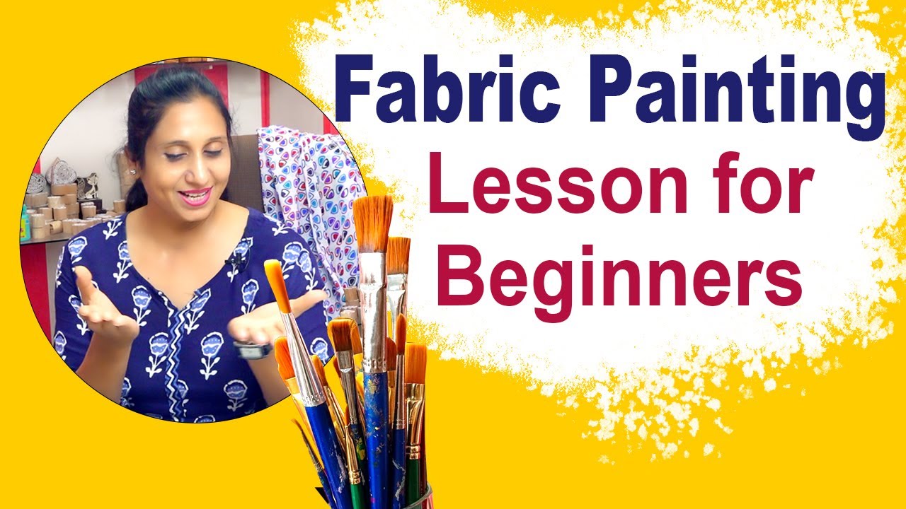 Fabric painting tutorial for beginners | Simple and easy design lesson ...