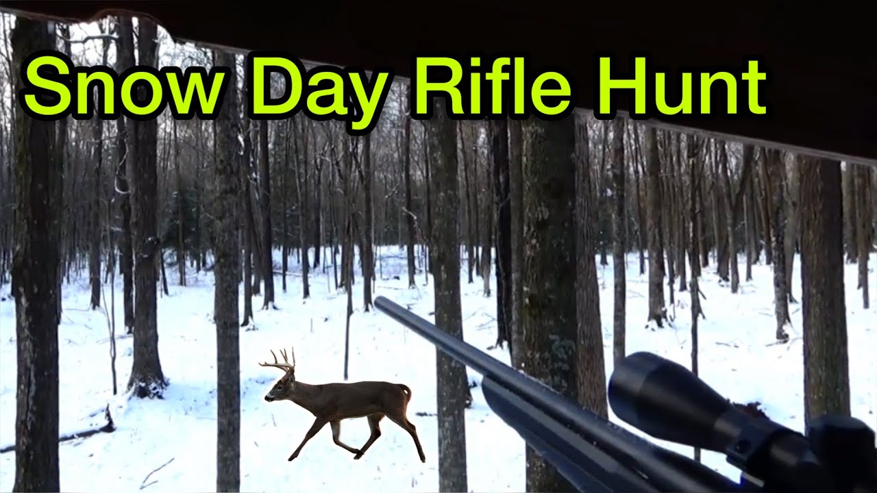 Snow Day Rifle Hunt - YouTube