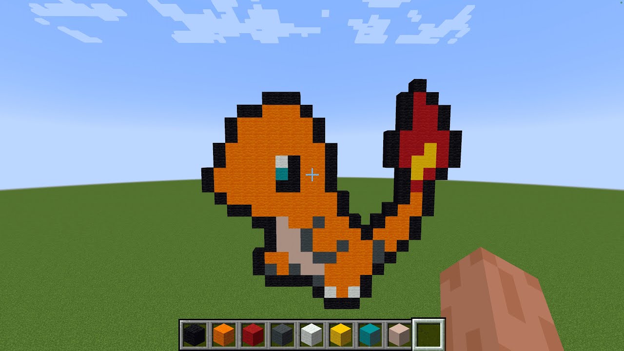 Tutorial como crear a Charmander en Minecraft | SoyJuniorN - YouTube