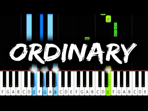 Alex Warren - Ordinary - Piano Tutorial