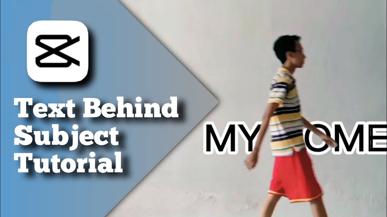 Text Behind Subject Tutorial || Capcut - YouTube