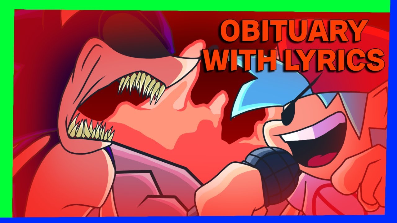 Obituary WITH LYRICS - FNF Sonic Legacy - YouTube