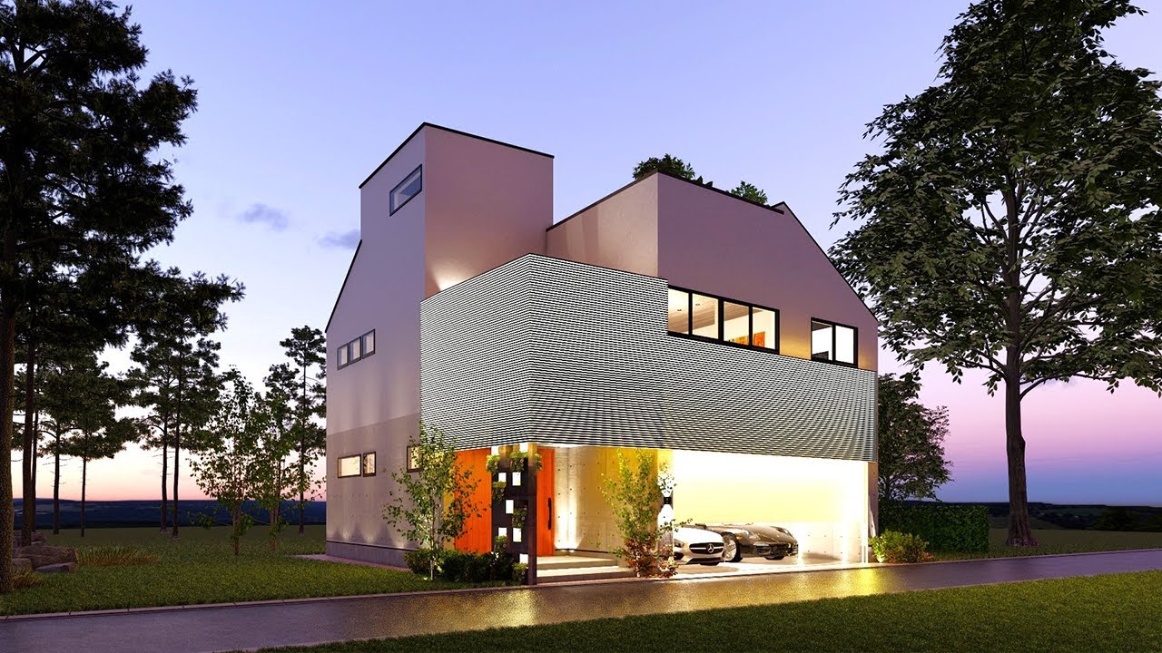 Beautiful House Design (10x10.7m) | Modern House Design | 3 Bedrooms ...
