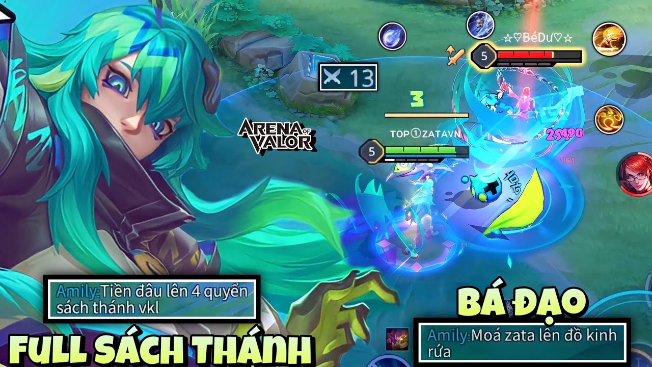 Trùm Zata Bay Zata Với Build Full Sách Thánh Làm Team Mình Và Team Bạn ...