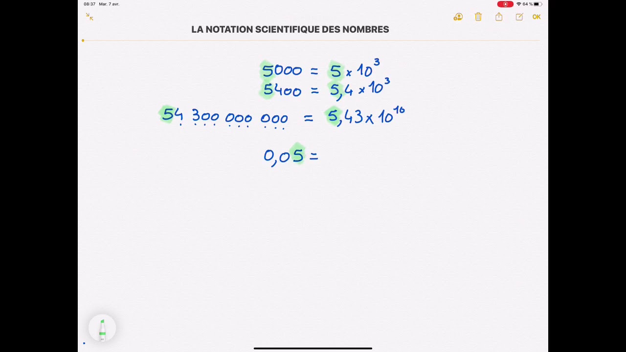 Notation scientifique - YouTube