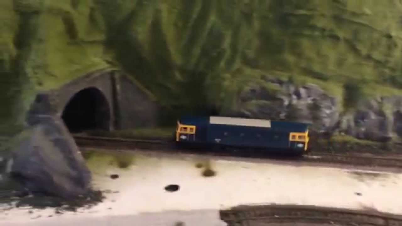Testing track under new tunnel - YouTube