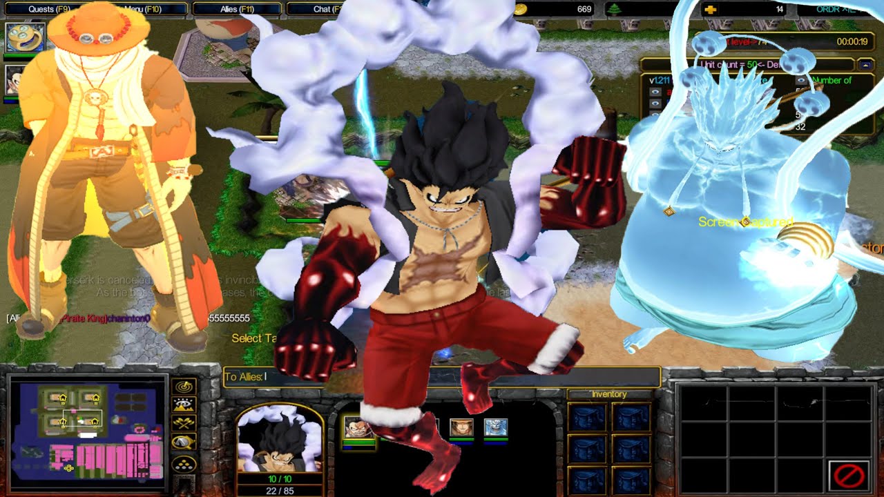 One Piece Random Defense TH EP.61 Luffy Gear 4 ACE ET GodEnel พระเคริ่ ...