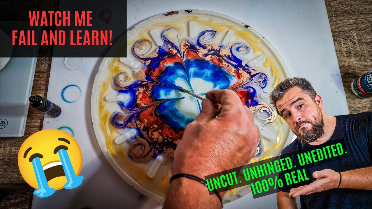 Epoxy Resin Flower Art First Attempt, EPIC FAIL - YouTube