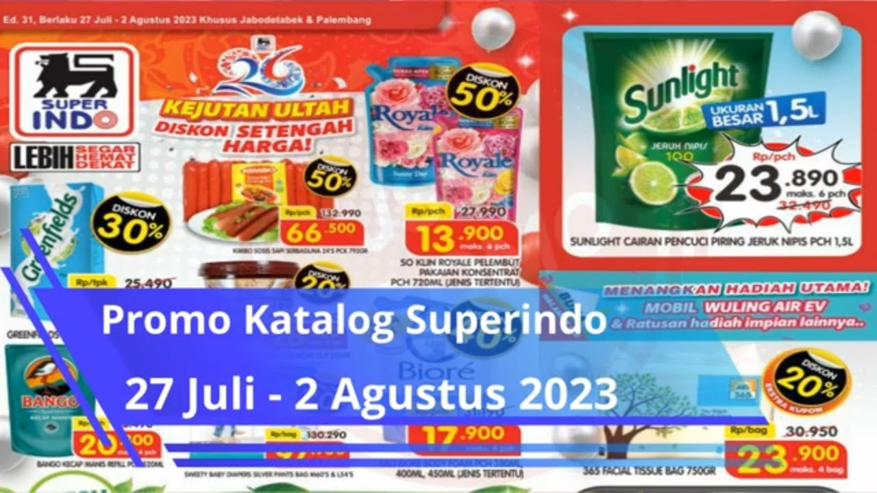 Promo Katalog Superindo Terbaru 27 Juli - 2 Agustus 2023 | Katalog Mingguan Superindo - YouTube