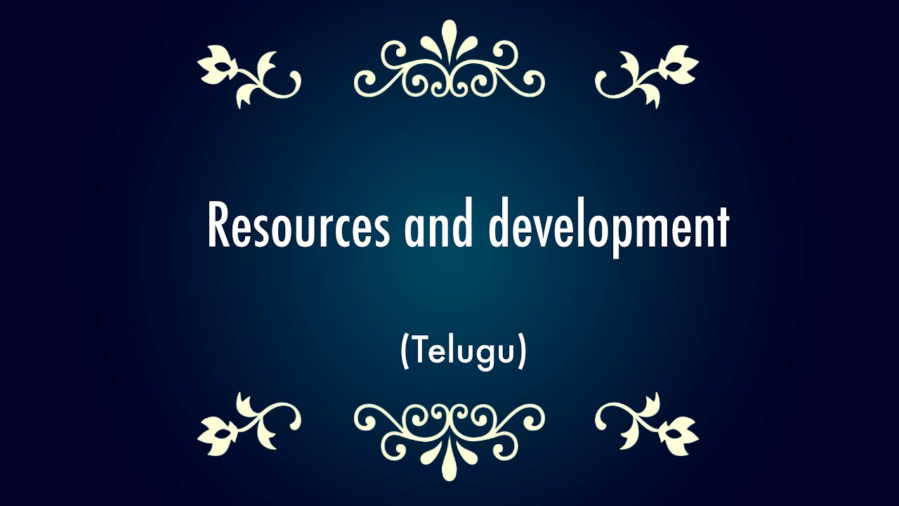 Resources And Development 10th Class Social Studies CBSE Telugu resources-and-development-10th-class-social-studies-cbse-telugu