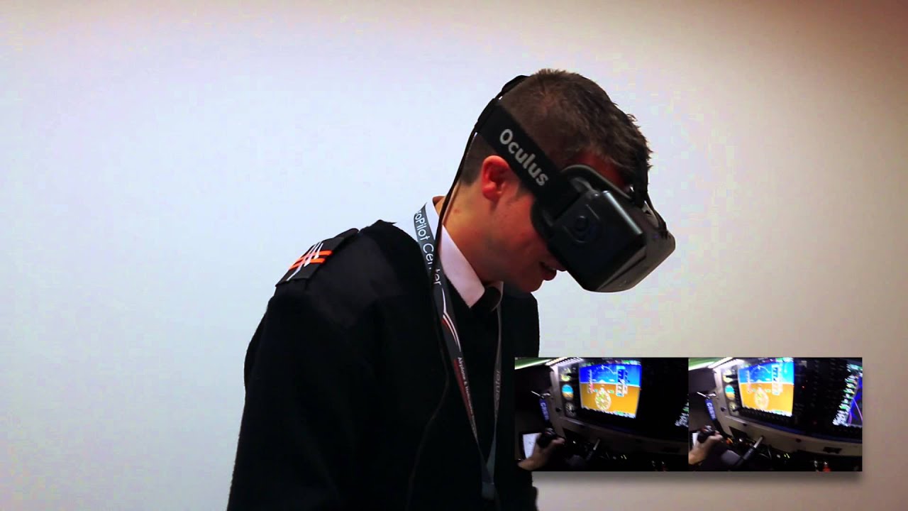 Oculus VR test with pilot! - YouTube