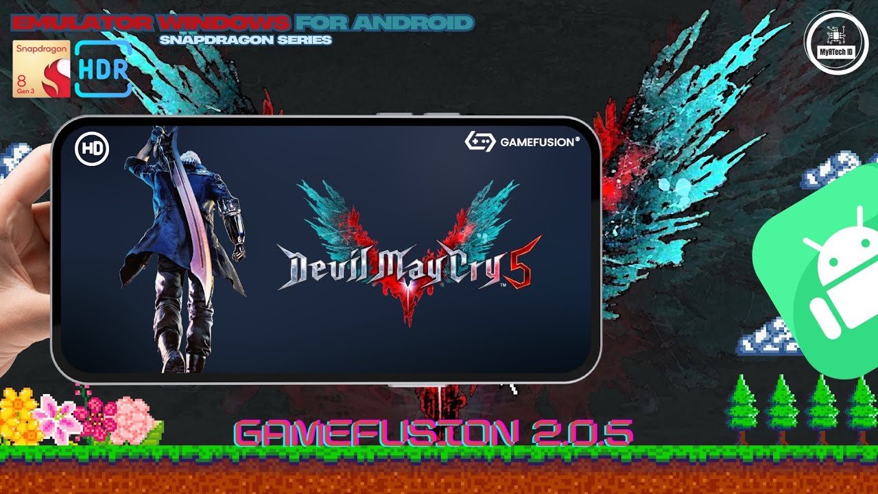 GAMEFUSION EMULATOR WINDOWS ANDROID | DEVIL MAY CRY 5 | BEST SETTINGS+LINKS (SNAPDRAGON 8 GEN 3 ...