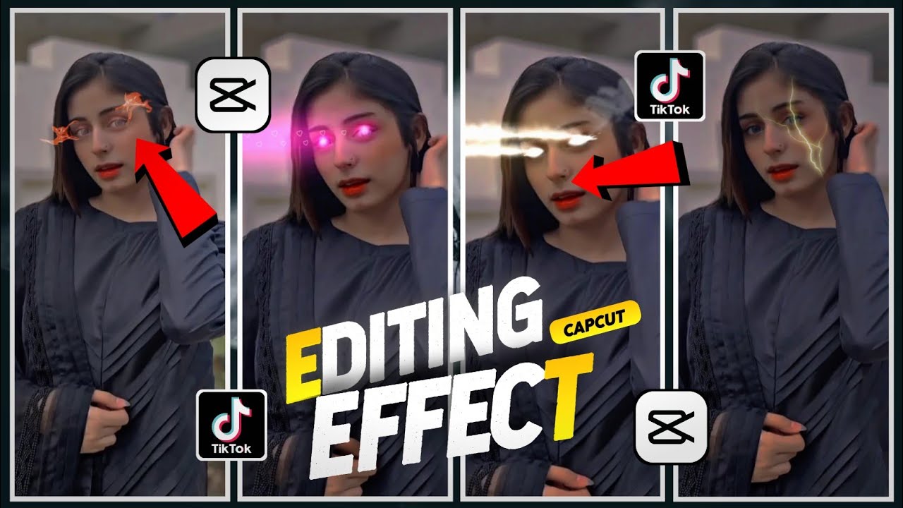 TikTok Trending Laser Eyes Effect Editing | CapCut Electric Eyes Video Editing | Lightning Eyes ...