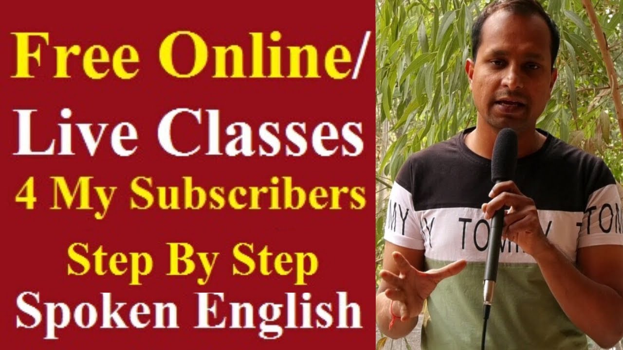 Announcement of Free Live/Online Classes For My Subscribers | Spoken ...