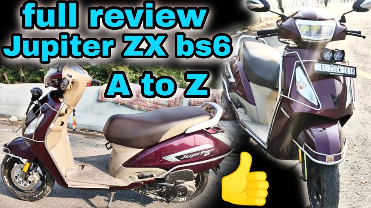 full review tvs Jupiter zx disc with intelligo bs6 - YouTube