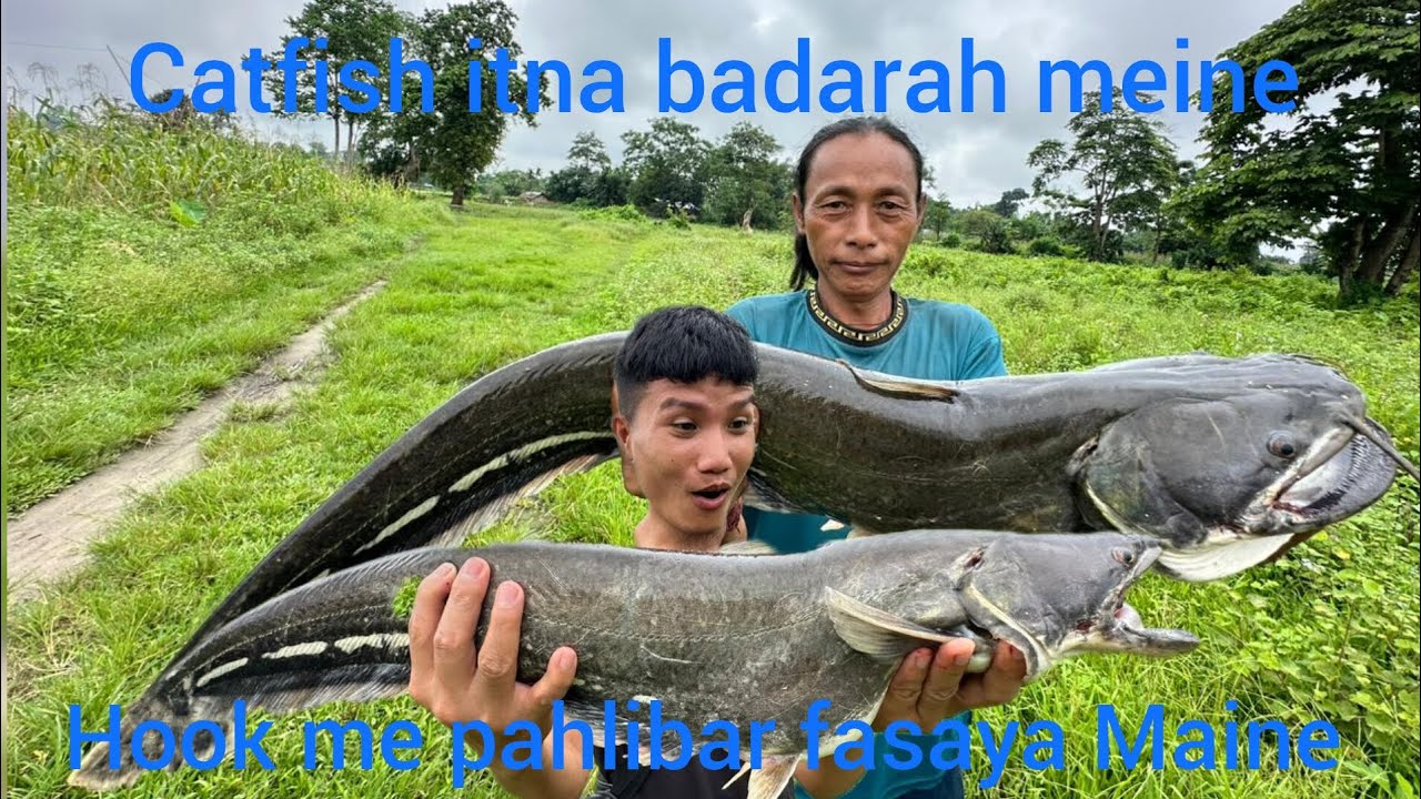 Catfish itna badarah Maine || Hook me pahlibar fasaya Maine Catfish ...